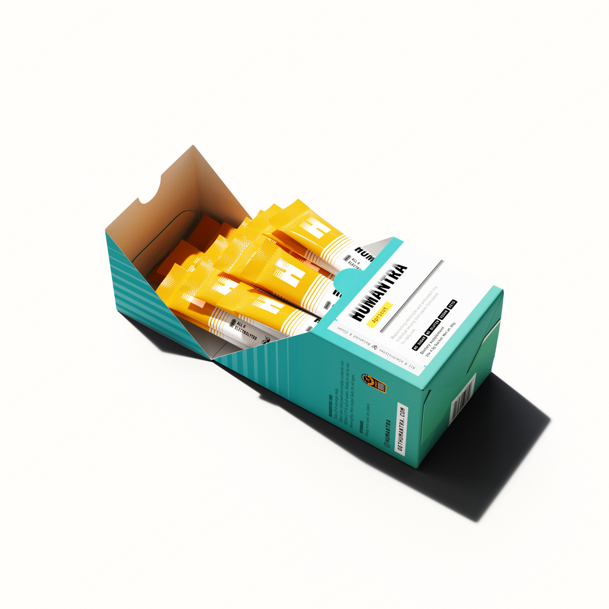 Apricot Electrolyte Drink | Sugar Free & Plant Based | Humantra UAE